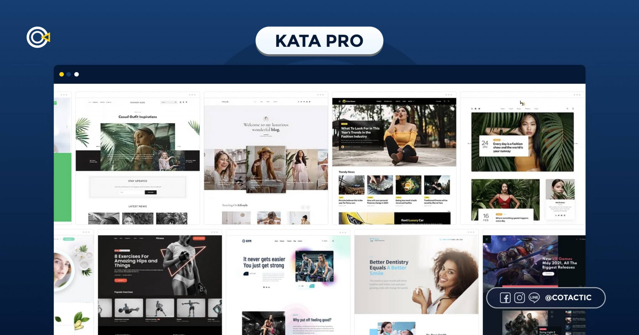 พาส่อง 20 WordPress Theme ที่นิยมใช้ทำเว็บไซต์ | Cotactic