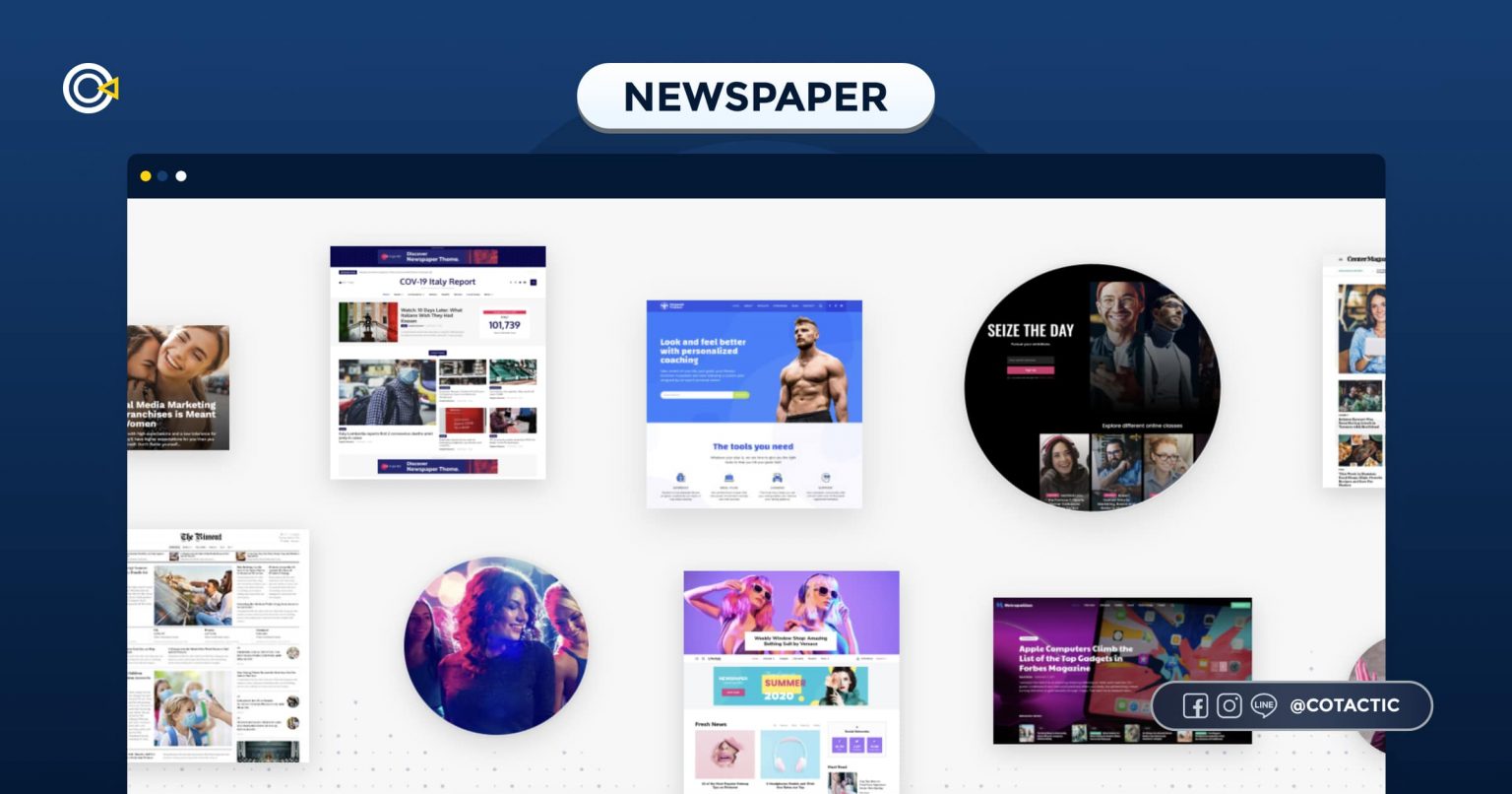 พาส่อง 20 WordPress Theme ที่นิยมใช้ทำเว็บไซต์ | Cotactic