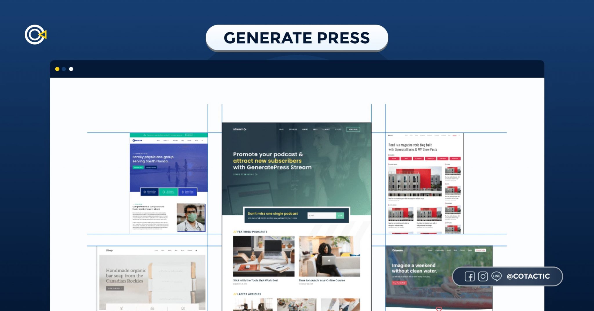 พาส่อง 20 WordPress Theme ที่นิยมใช้ทำเว็บไซต์ | Cotactic